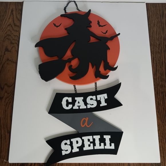 Wall Decor | Witch Cast A Spell Sign | Poshmark